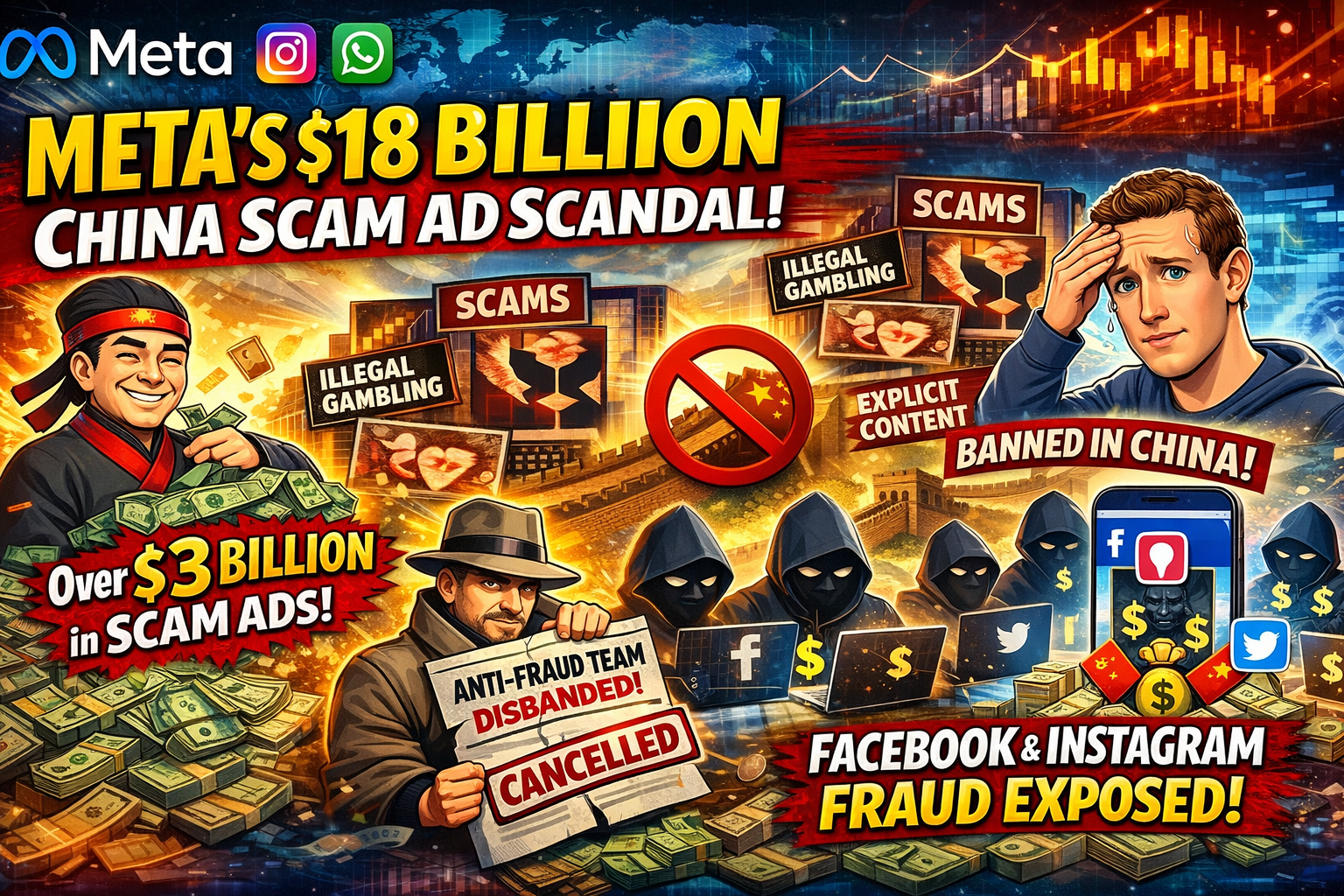 Meta’s $3B China Scam Ads Scandal: Zuckerberg Kills Fraud Team for ...